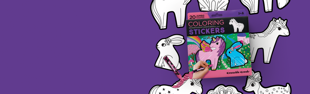 Coloring Sticker Sets – Crocodile Creek