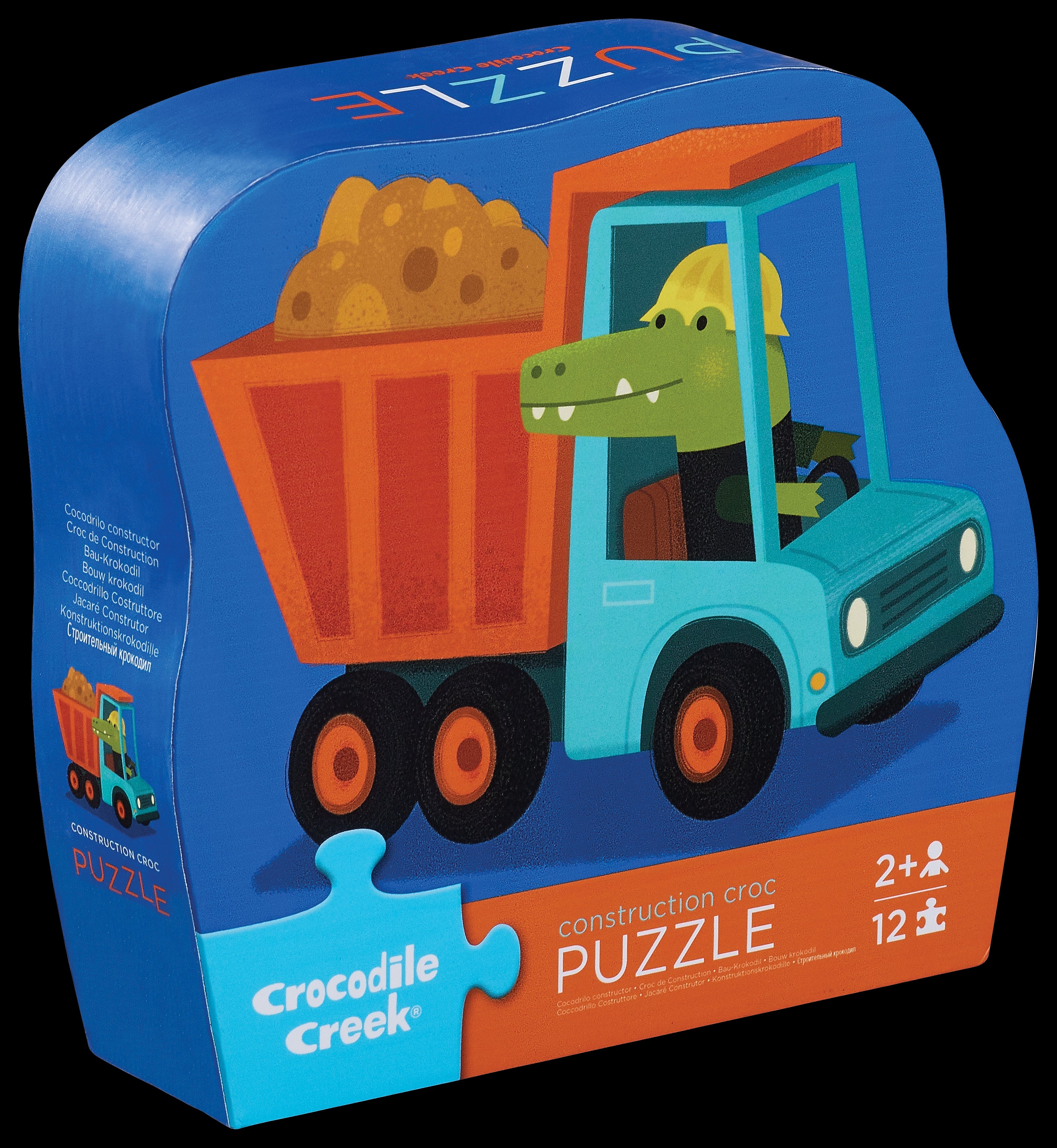 12-Pc Mini Puzzle/Construction Croc – Crocodile Creek