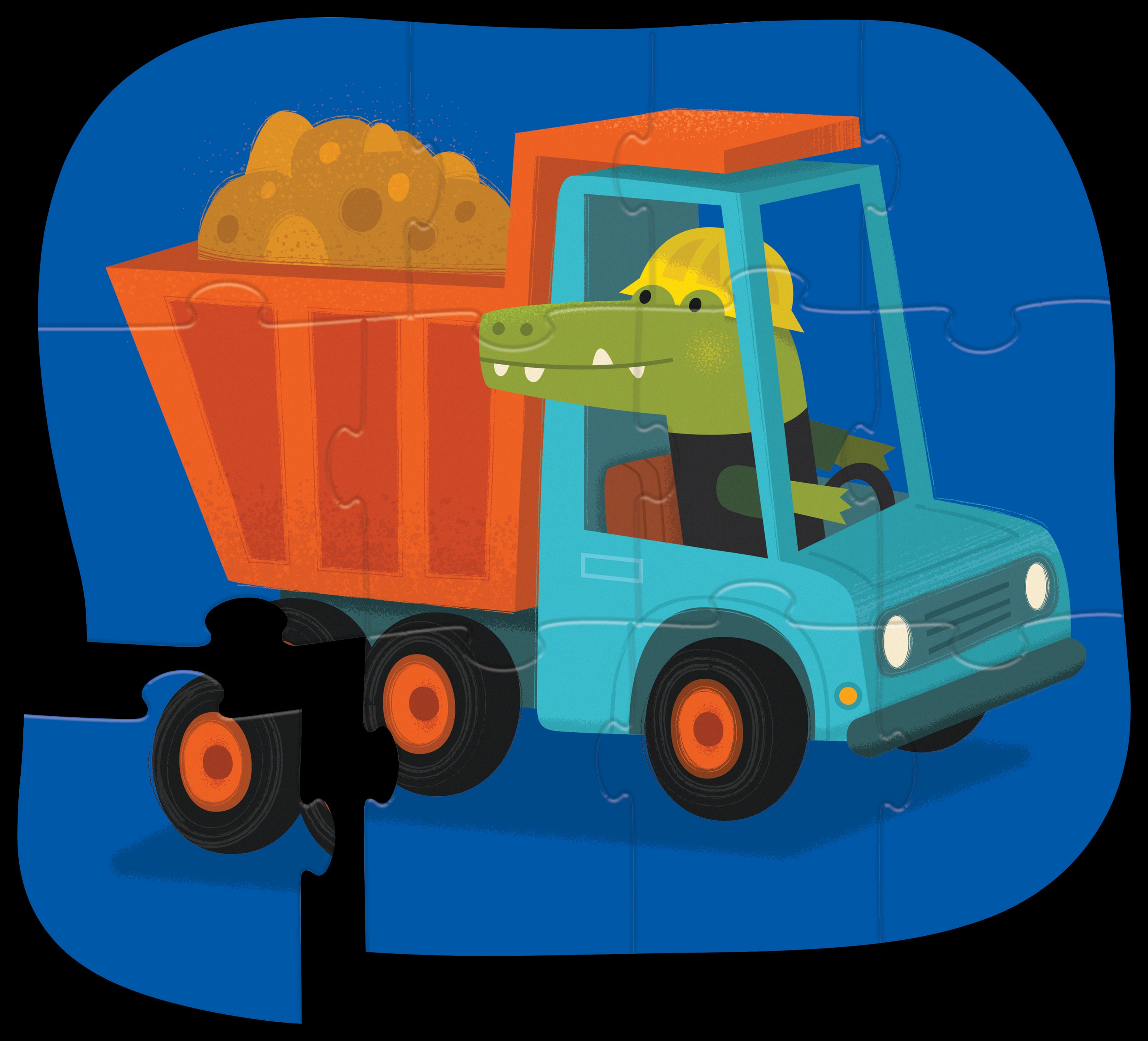 12-Pc Mini Puzzle/Construction Croc – Crocodile Creek